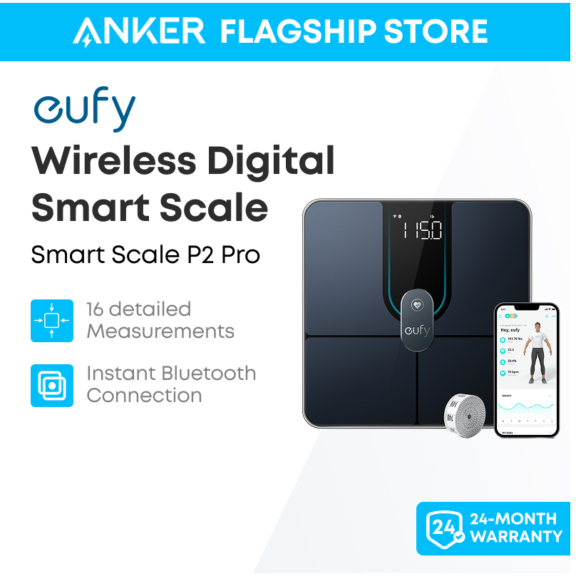 Anker eufy Digital Bathroom Scale P2 Pro Smart Scale สําหรับน้ําหนักตัว ...