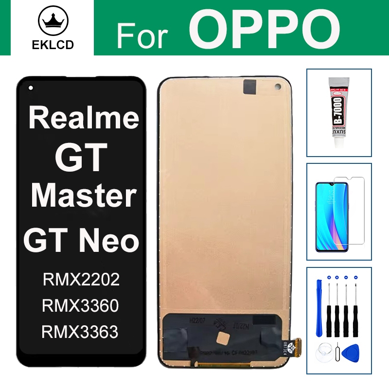 6.43 "หน้าจอสําหรับ OPPO Realme GT Master Edition Neo 5G RMX2202 RMX3363 LCD หน้าจอสัมผัส ...