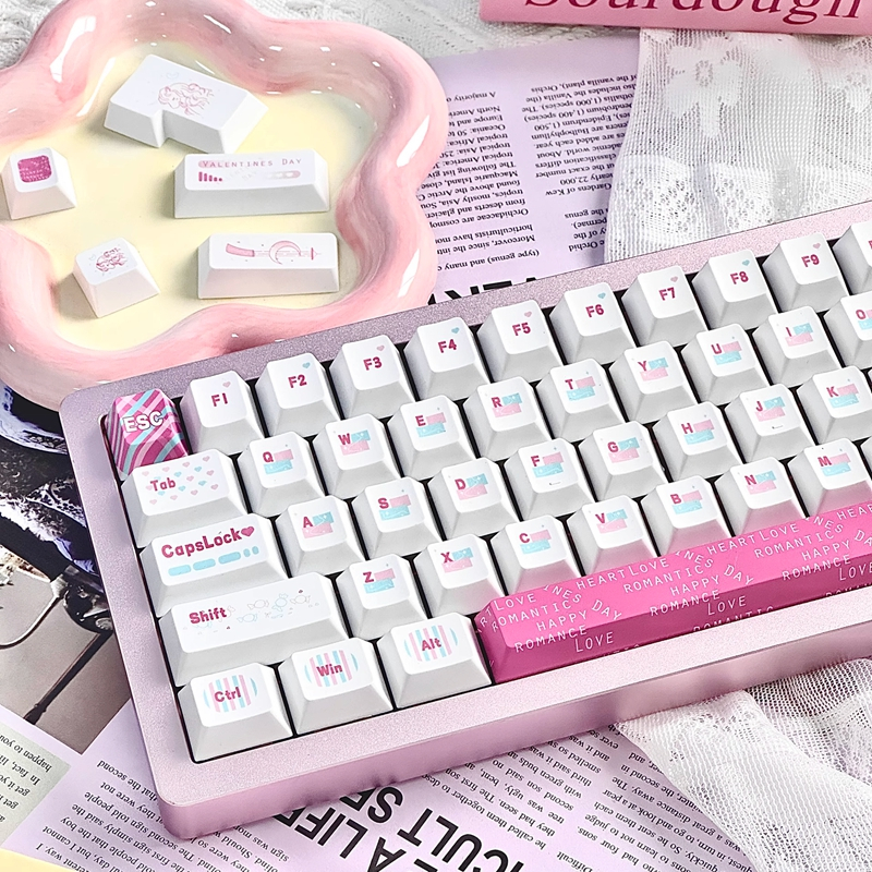 Keycap เฉพาะTiffany Keycap 136 คีย์โปรไฟล์เชอร์รี่ PBT Dye-sub สําหรับ ...