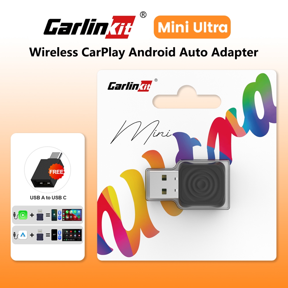Carlinkit Mini Ultra Wireless CarPlay Android อะแดปเตอร์อัตโนมัติ 5.0 ...