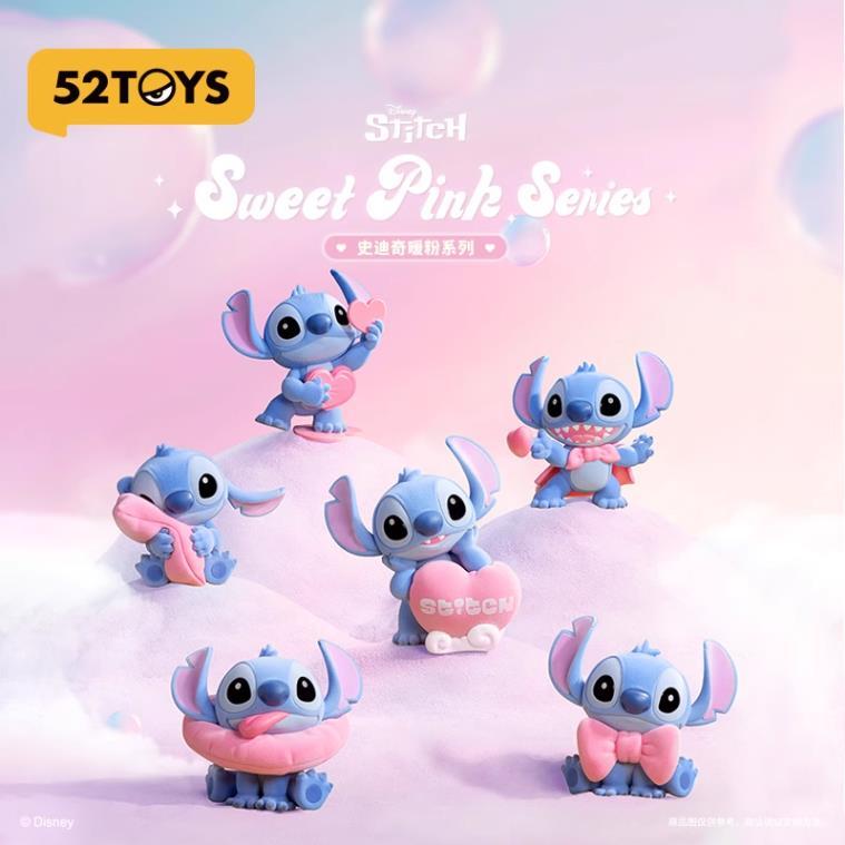 52TOYS Disney Stitch Sweet Pink Series Blind Box Toy Collection ...