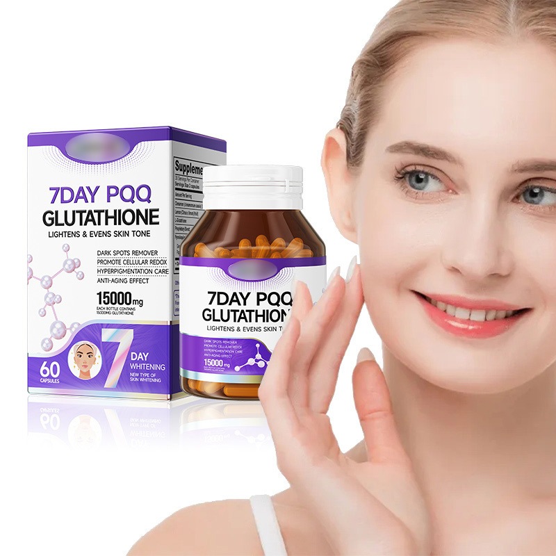 7-Day PQQ Glutathione Capsules - Rejuvenate Skin Whitening 60 แคปซูลฮา ...