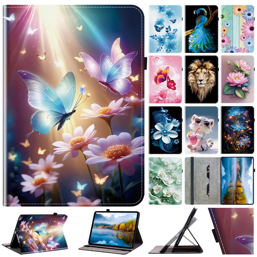 สําหรับ Honor Pad X8a NDL-W09 แฟชั่นรูปแบบกรณีฝาครอบพร้อมช่องใส่การ์ด ...