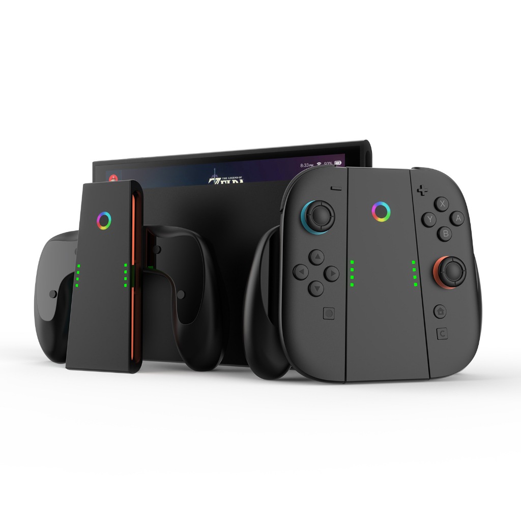 JYS RGB แท่นชาร์จสําหรับ Nintendo Switch 2 Joycon - สีดํา | Shopee Thailand