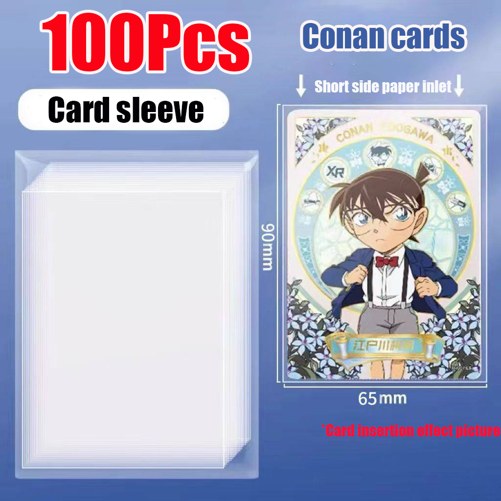 100ชิ้น ซองใส่การ์ด 65*90mm การ์ดโคนัน Conan เหมาะสำหรับ TCG/MTG/OPCG ...