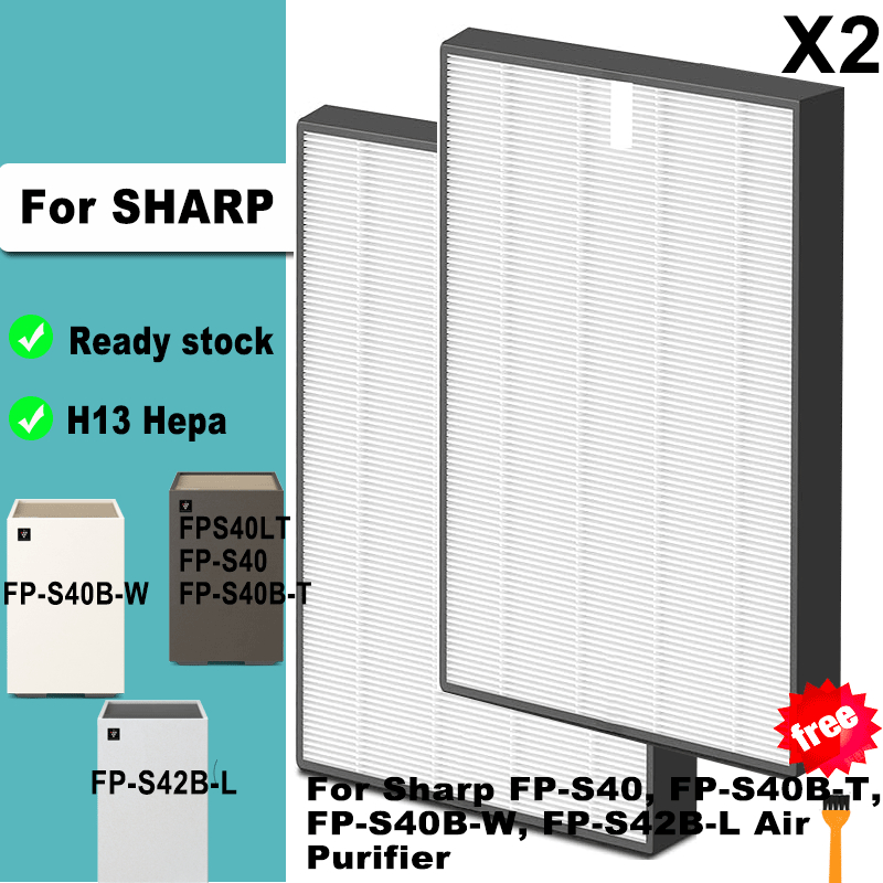 เปลี่ยนตัวกรองถ่านกัมมันต์ Hepa True สําหรับเครื่องฟอกอากาศ Sharp FP ...