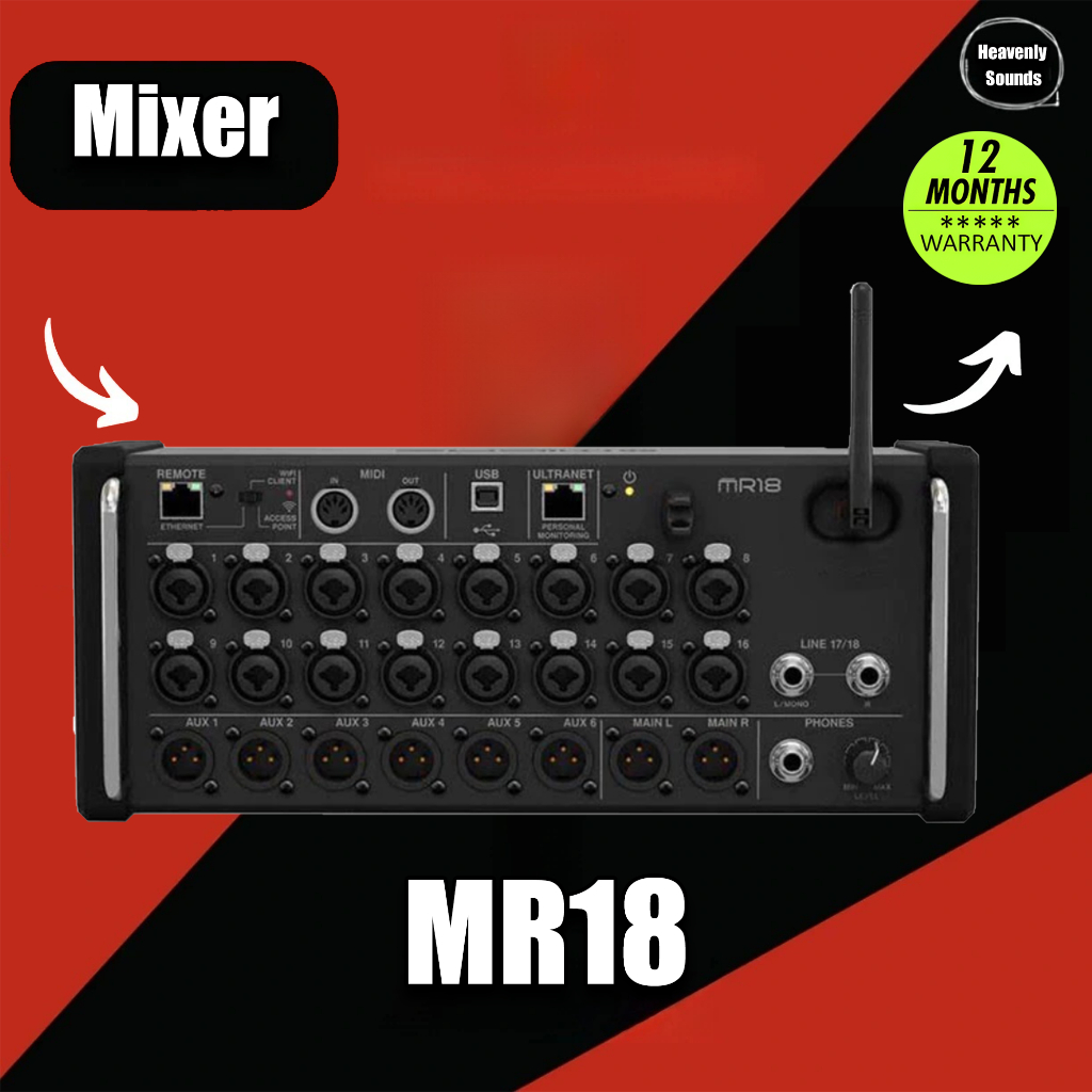 Air 1:1 MR18 Rack Mount Professional Digital Mixer ในตัว Wifi DSP Audio ...
