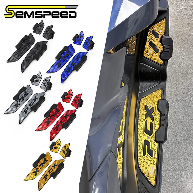 SEMSPEED รถจักรยานยนต์ CNC ด้านหน้า Footrest Footpegs หมุดเท้า Rest ...
