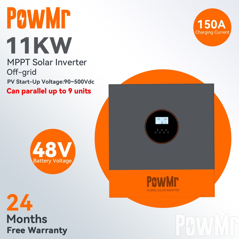 สามารถขนาน PowMr MPPT 11KW Off Grid Solar Hybrid อินเวอร์เตอร์ 230Vac ...