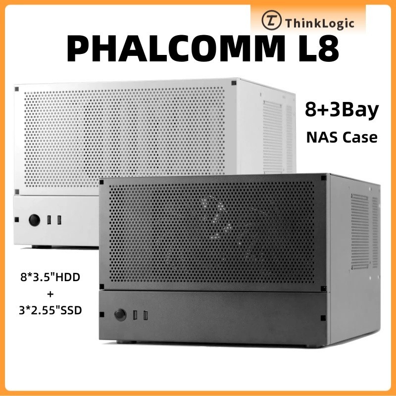 PHALCOMM L8 V1.5 8-Bay+3 NAS Case ATX/MATX/ITX หน่วยความจําเซิร์ฟเวอร์ ...
