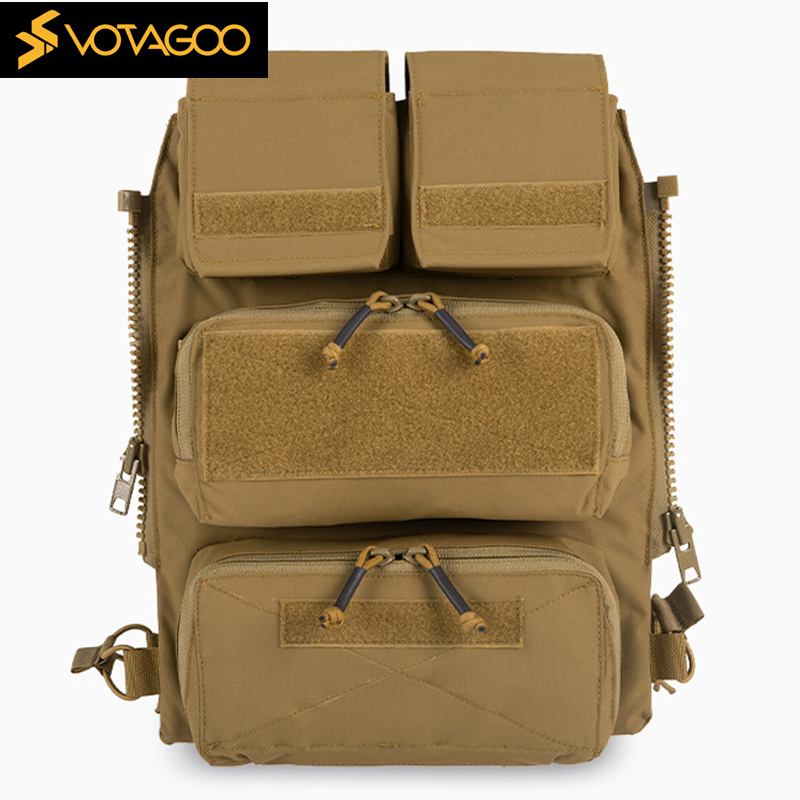 VOTAGOO กระเป๋าซิปบนแผง JPC2.0 SPC AVS Fastener กระเพาะปัสสาวะให้ความ ...