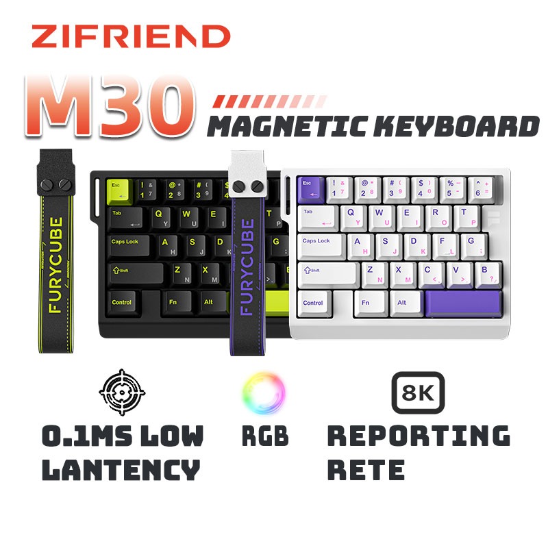 FURYCUBE M30HE Magnetic RT Mechanical Keyboard 8Khz RGB คีย์บอร์ดแบบมี ...