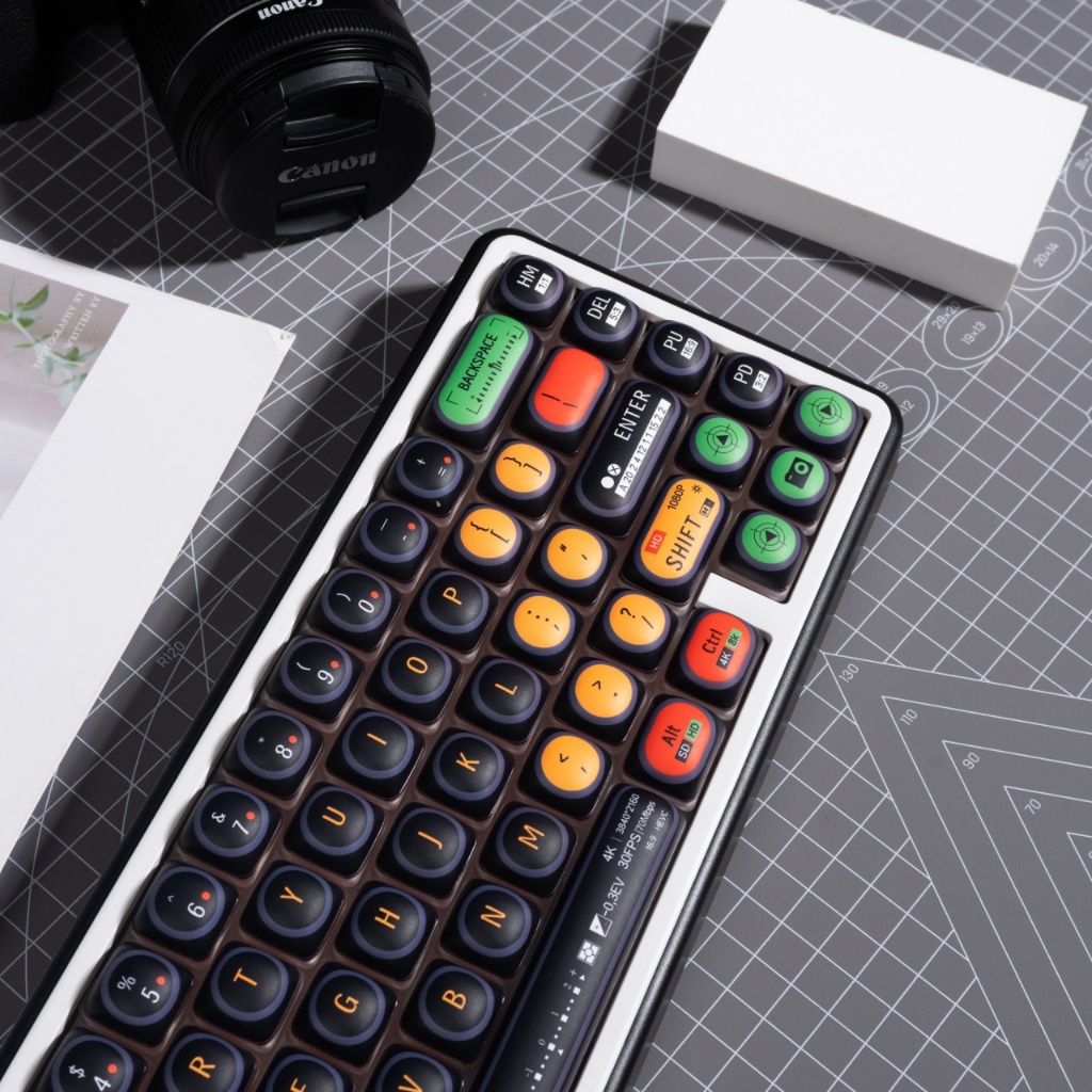 Womier รอบพุดดิ้ง MOG Profile Keycaps 125 คีย์ Dye-Sublimation Keycap ...