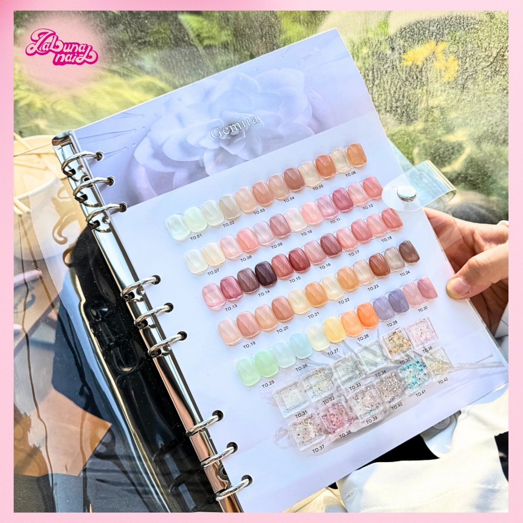 【พร้อมส่ง】ชุดน้ำยาทาเล็บเจล GEMIRA NAIL 42 สี เจลไซรัป+เจลกลิตเตอร์ ...