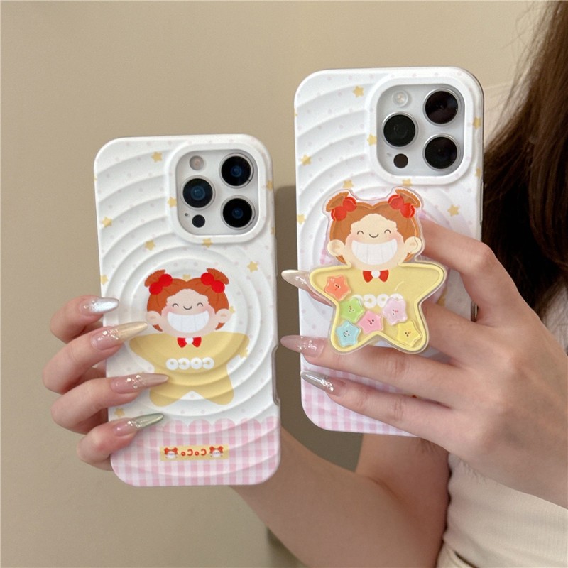 IPhone 16 Pro max 15 Pro Girl ลายวัสดุ TPU กระบวนการ IMD เคสโทรศัพท์ดูด ...