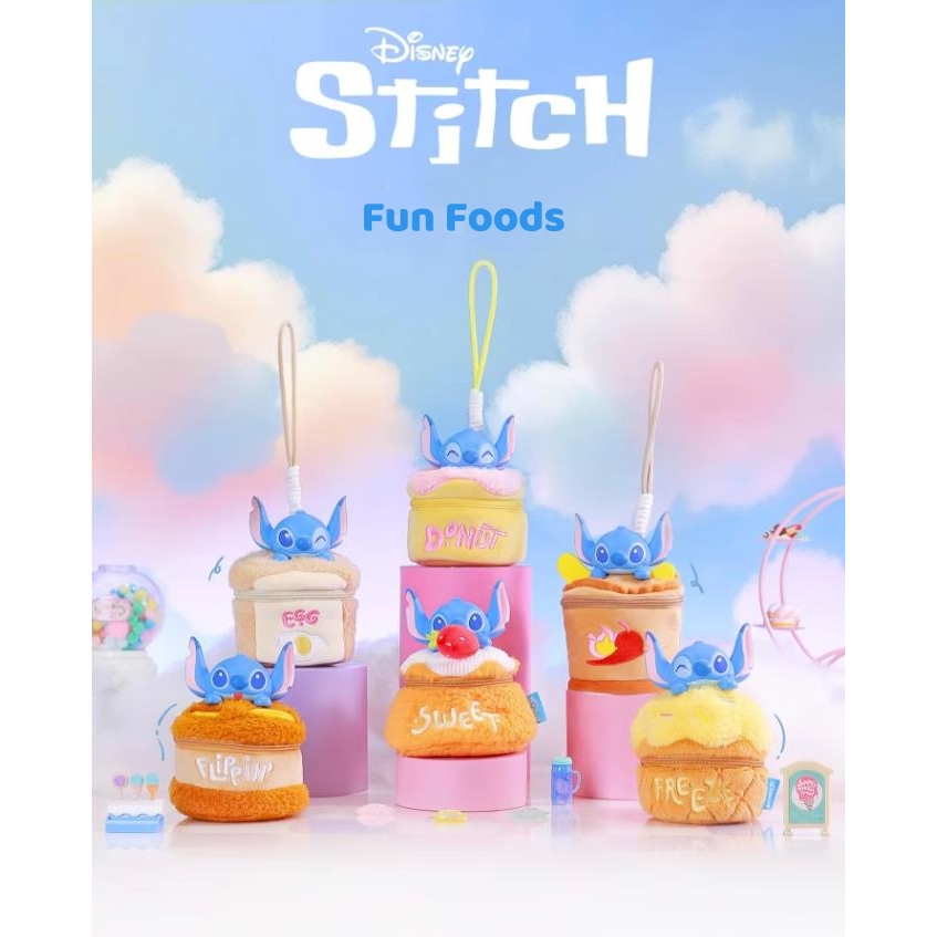 Disney Stitch Fun Foods Series Blind Box Plush Toy Collection | Shopee ...