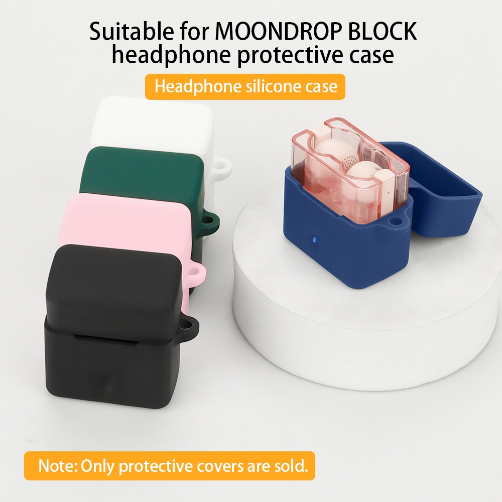 สําหรับ MOONDROP BLOCK หูฟังสีทึบซิลิโคนหูฟัง Soft Shell กันกระแทกล้าง ...
