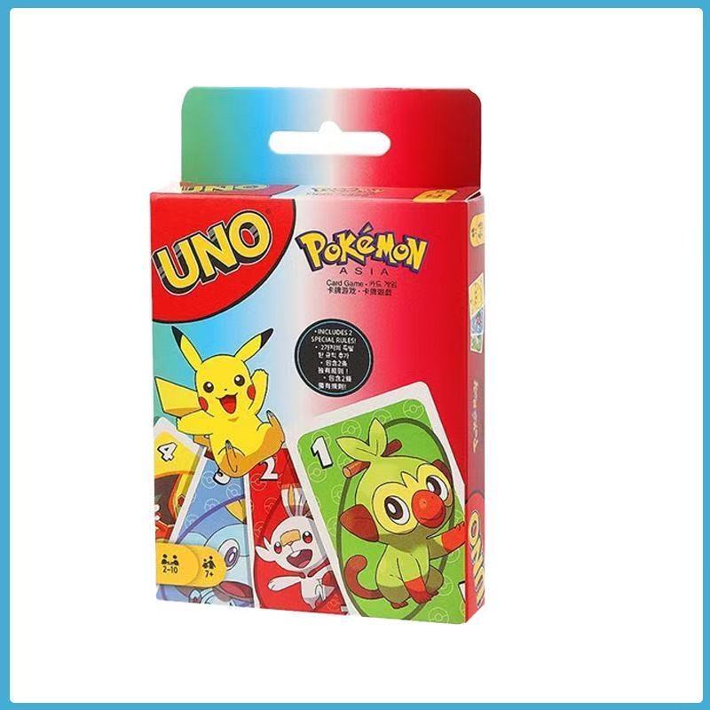 Mattel UNO Games Pokemon Sword & Shield การ์ดเกมครอบครัวความบันเทิงตลก ...