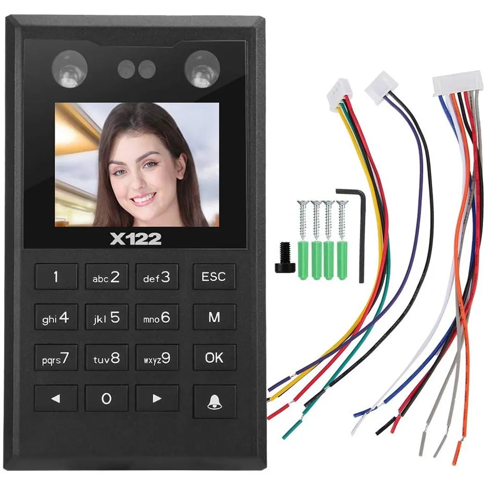 2.8 นิ้ว TCP/IP USB RFID ปุ่มกดซอฟต์แวร์ลายนิ้วมือ Biometrics Face Access Control เวลา ...