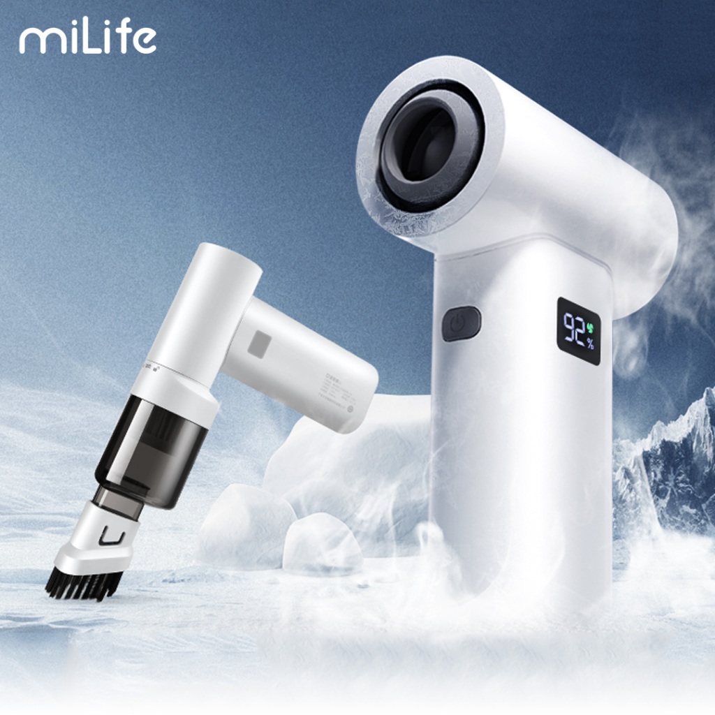 MiLife พัดลมมือถือความเร็วสูง 4-in-1 พัดลมสูญญากาศมัลติฟังก์ชั่นไฟ LED ...