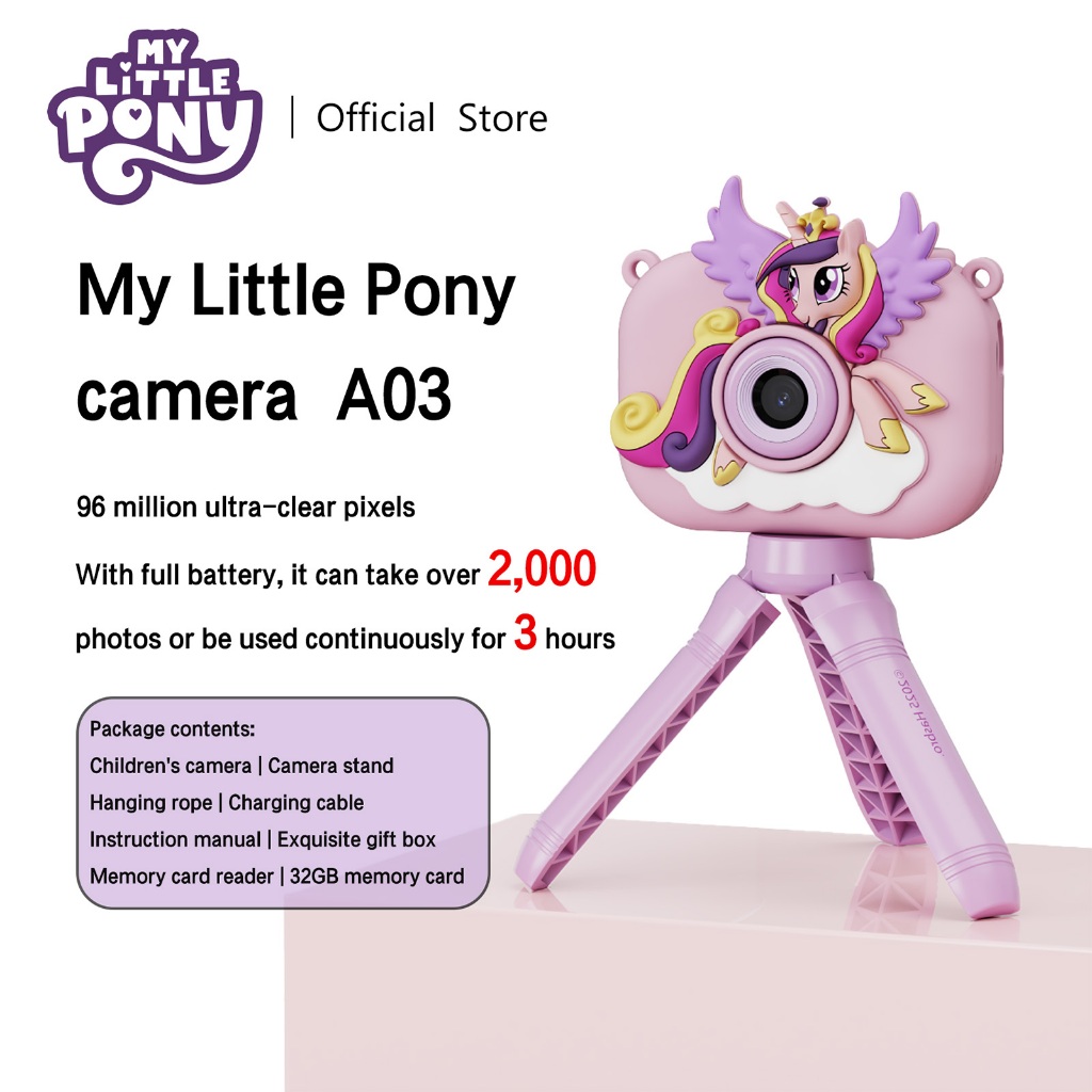 กล้องดิจิตอลสําหรับเด็ก My Little Pony A03 - กล้องวิดีโอภาพและวิดีโอ ...