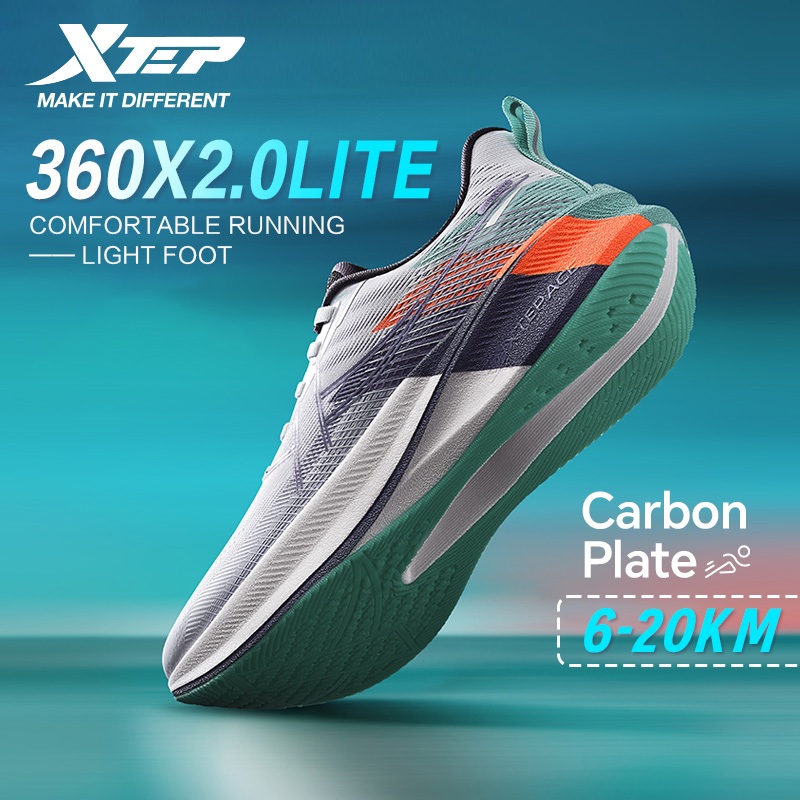 【xtep】360X 2.0 LITE | รองเท้าวิ่งแผ่นคาร์บอนมาราธอนสําหรับผู้ชาย | Shopee Thailand