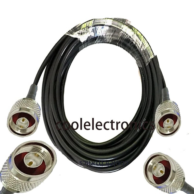 1 PC 5/10/15/20/30 M LMR-240 LMR240 N ชาย N ชายปลั๊ก RF coaxial Low ...