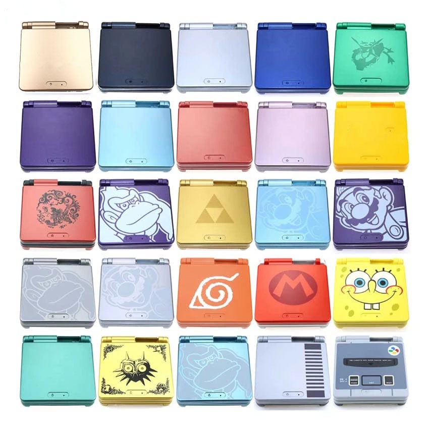 เต็มใหม่เปลี่ยน GBA SP ที่อยู่อาศัยเชลล์พร้อมปุ่มสําหรับ Gameboy ...