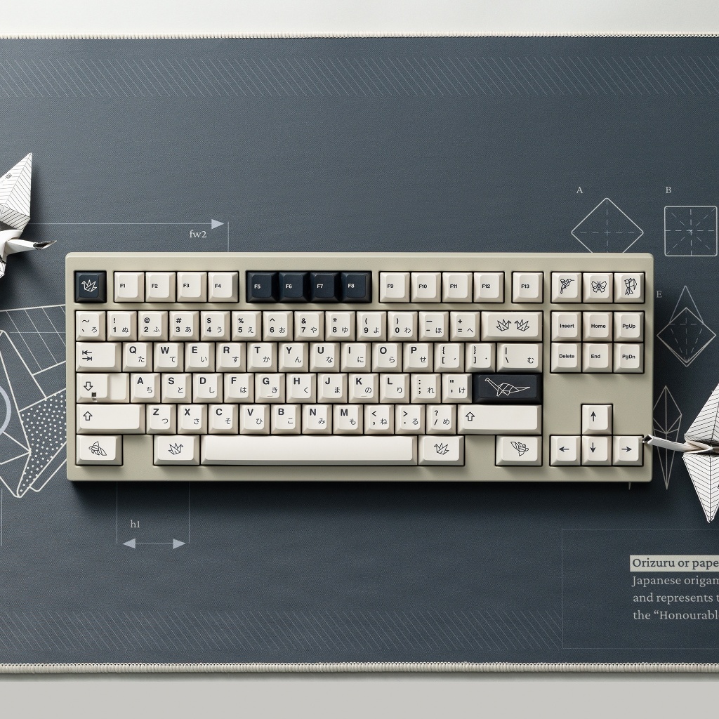 ชุดปุ่มกด PBT แฟน Origami | Shopee Thailand