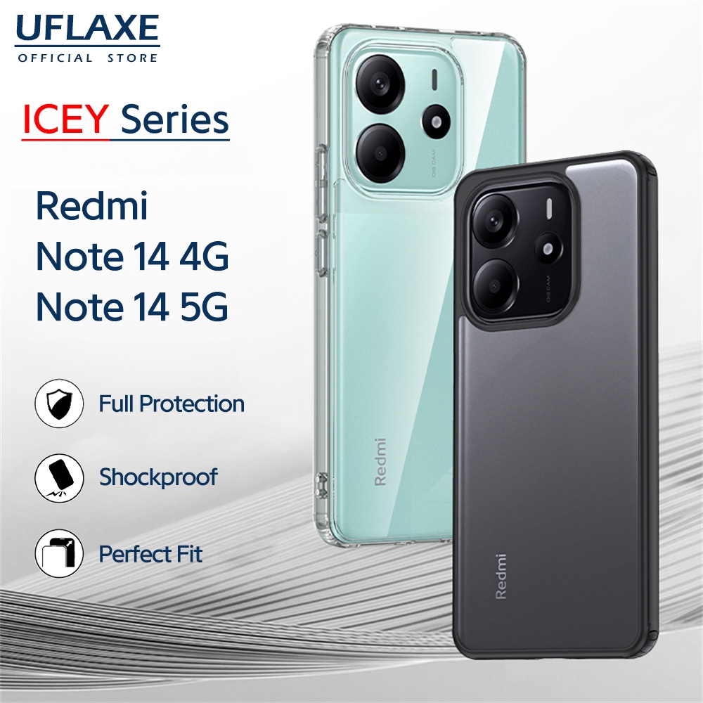 UFLAXE ICEY - เคส Xiaomi Redmi Note 14 4G / Note 14 5G - เคสแข็งใสกัน ...