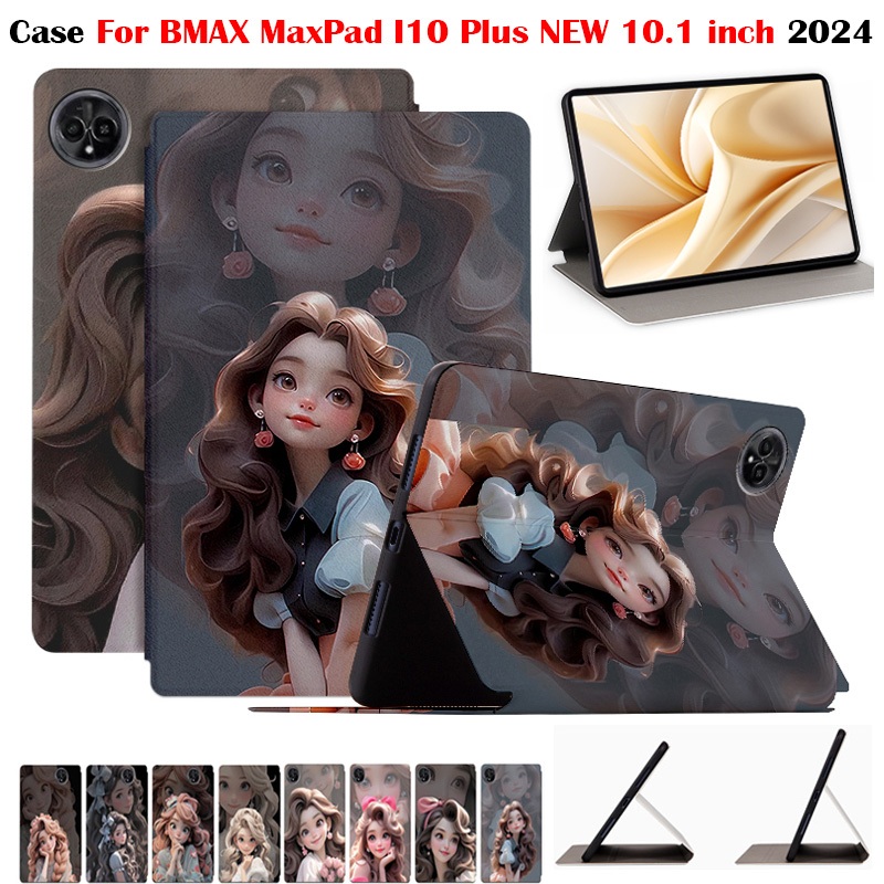 สําหรับ BMAX MaxPad I10 Plus ใหม่ 10.1 นิ้ว 2024 แฟชั่นเจ้าหญิงภาพวาดแท็บเล็ต BMAX MaxPad I10 ...