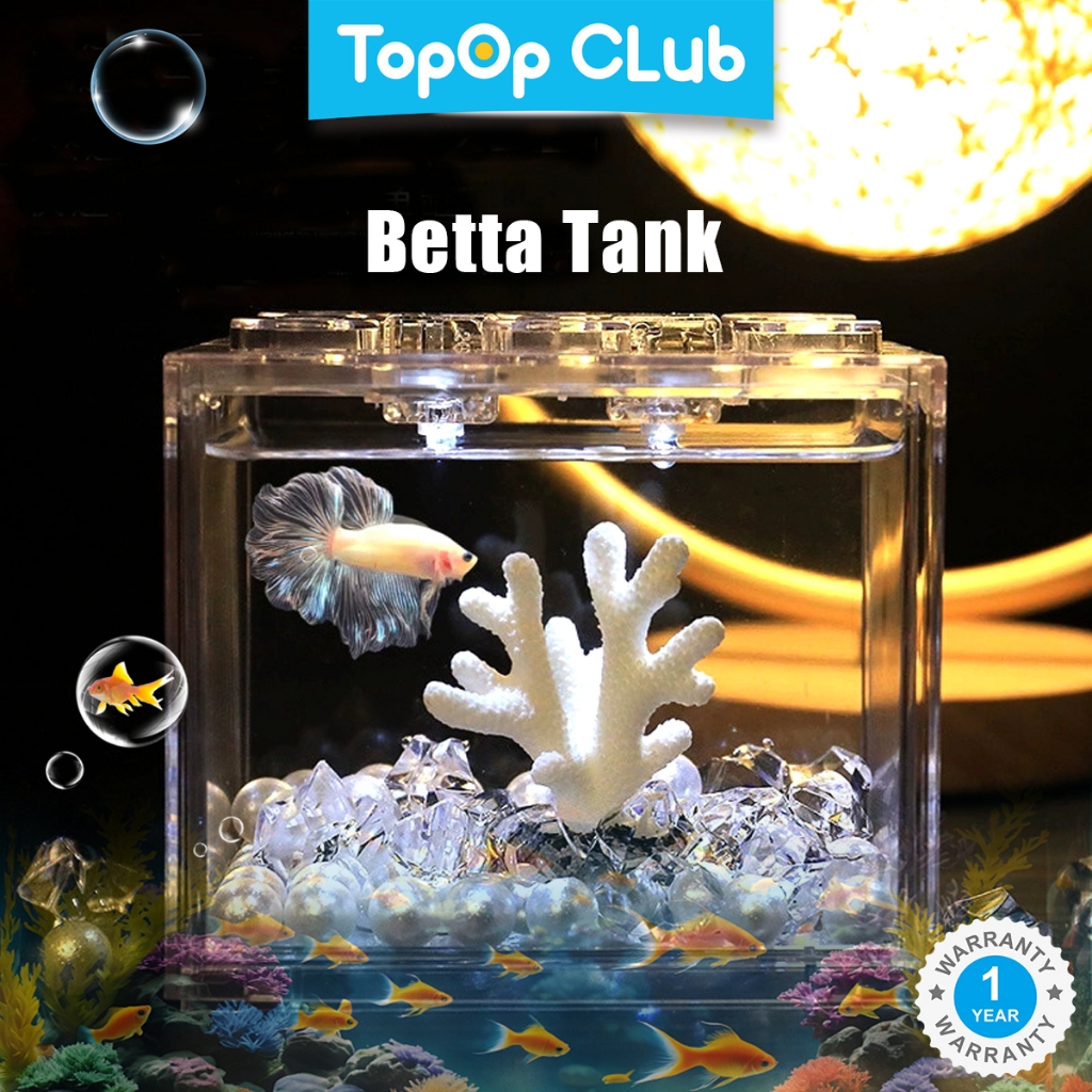 TOPOP Betta Fish Mini Aquarium Lego Fish Tank รุ่นที่ 2 Fish Breeding ...