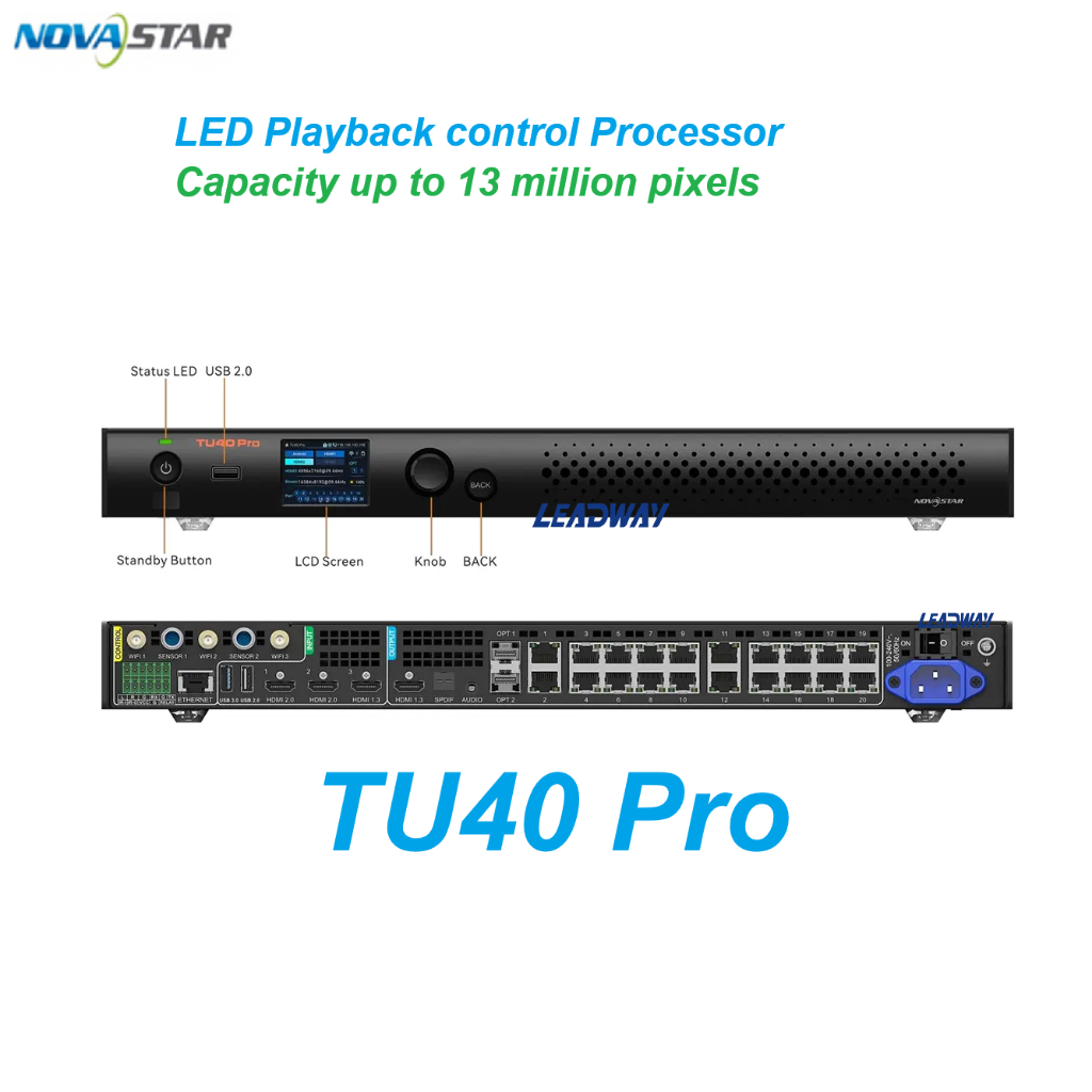 Novastar Taurus Series TU40 PRO Playback ควบคุมโปรเซสเซอร์สนับสนุน ...