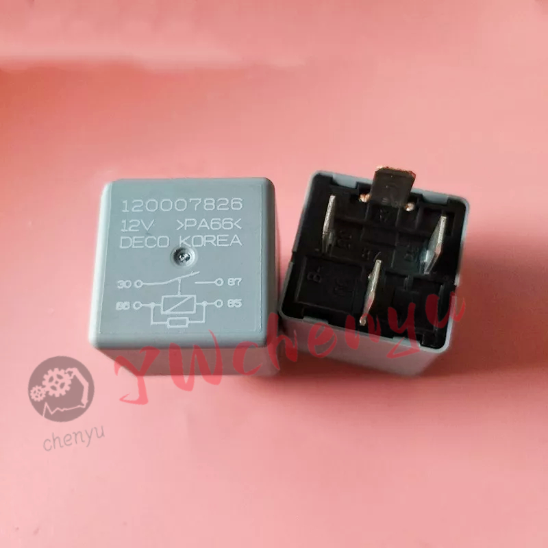 รีเลย์ 120007826 12V 4-Pin DECO KOREA รีเลย์รถยนต์สไตล์เครื่องปรับอากาศ ...