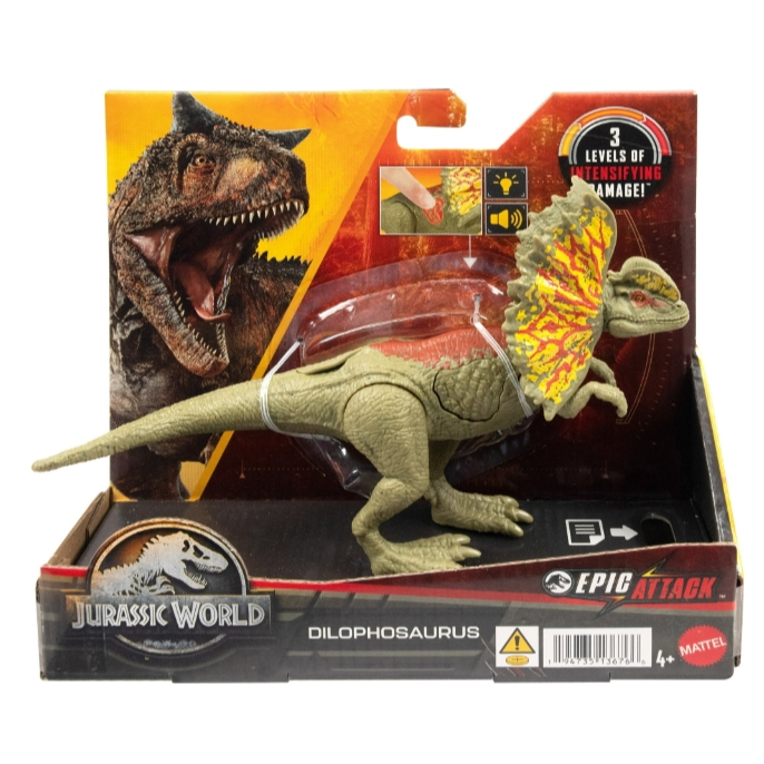 Jurassic World Jurassic Park Epic Attack Dilophosaurus Dinosaur Action ...
