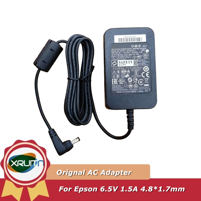 Original APT0615Z1-1 6.5V 1.5A 4.8*1.7 มม.10W อะแดปเตอร์สําหรับ EPSON ...