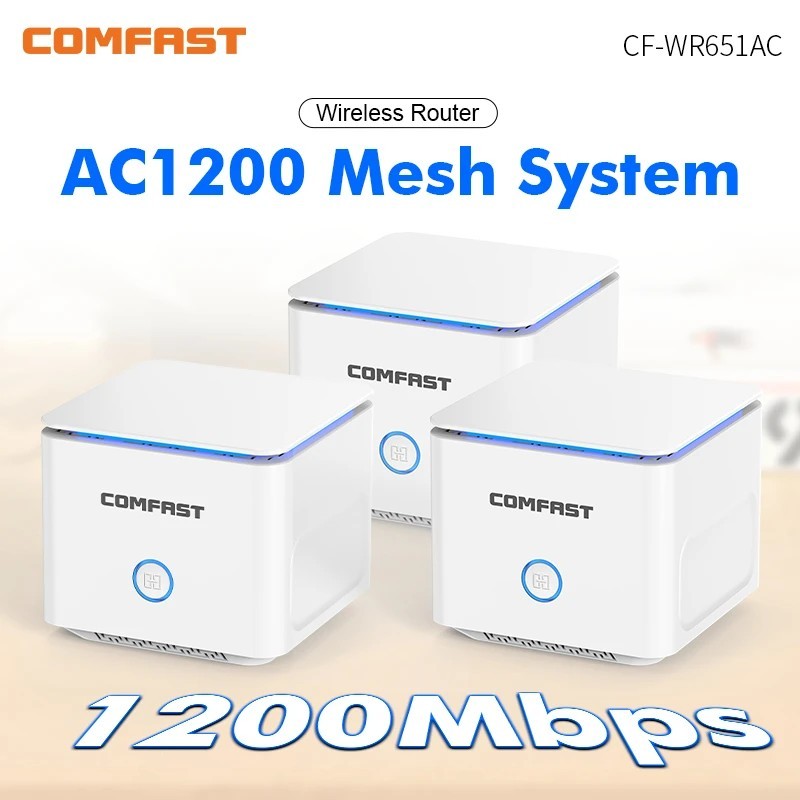 Comfast AC1200 Gigabit Dual Band Mesh Router 2.4G & 5GHz 11AC Router ...