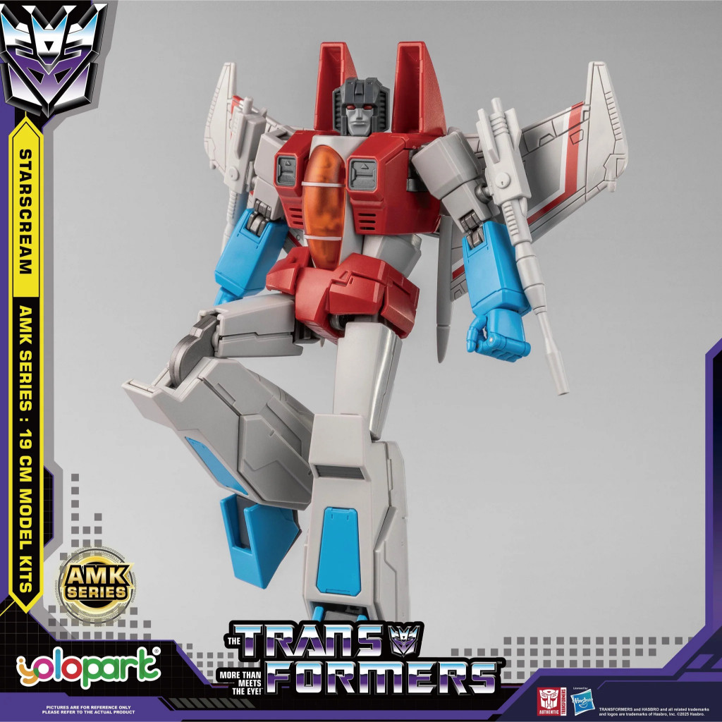 TRANSFORMERS GENERATION ONE: AMK Series 19cm Starscream Model Kit ...