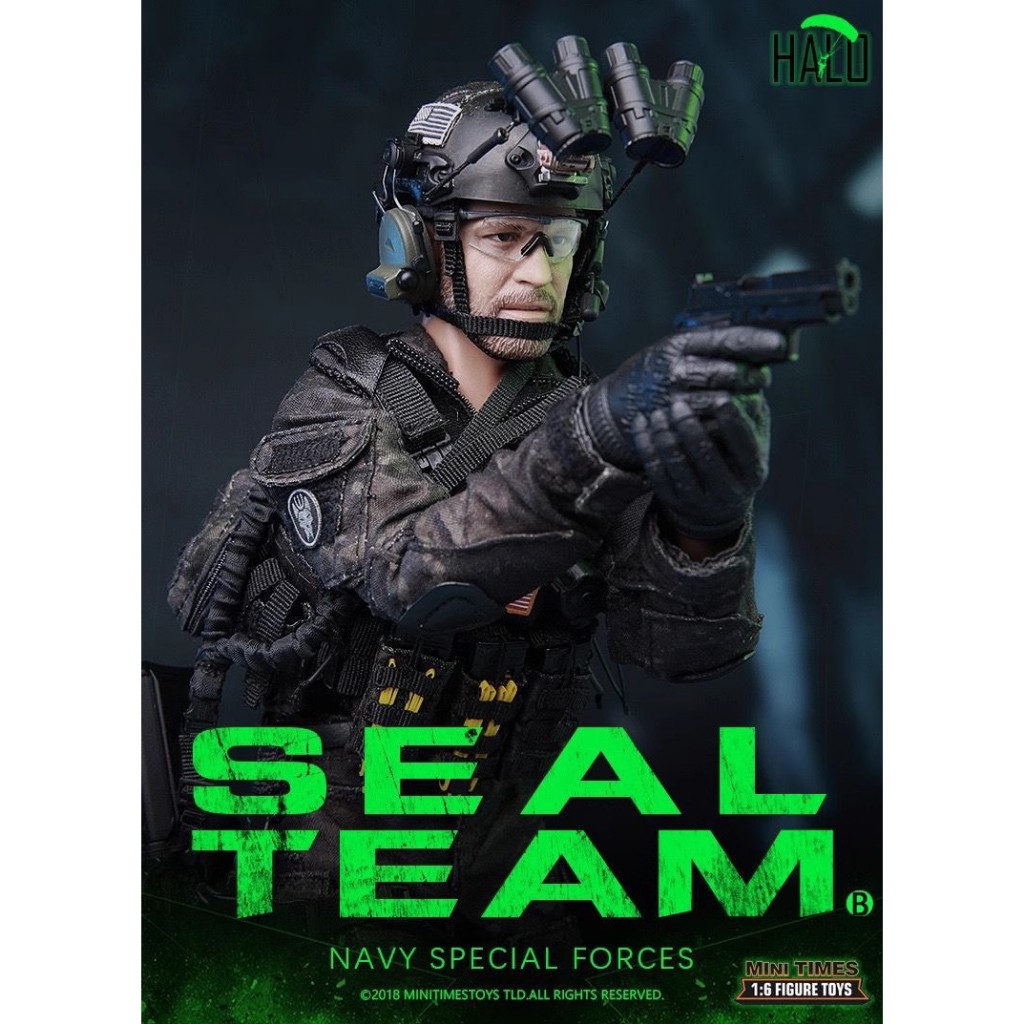 Minitimestoys1/6 Soldier M013 SEALTEAM SEALTEAM ตุ๊กตา K9 Night Jumping รุ่นอินเทรนด์เล่น ...