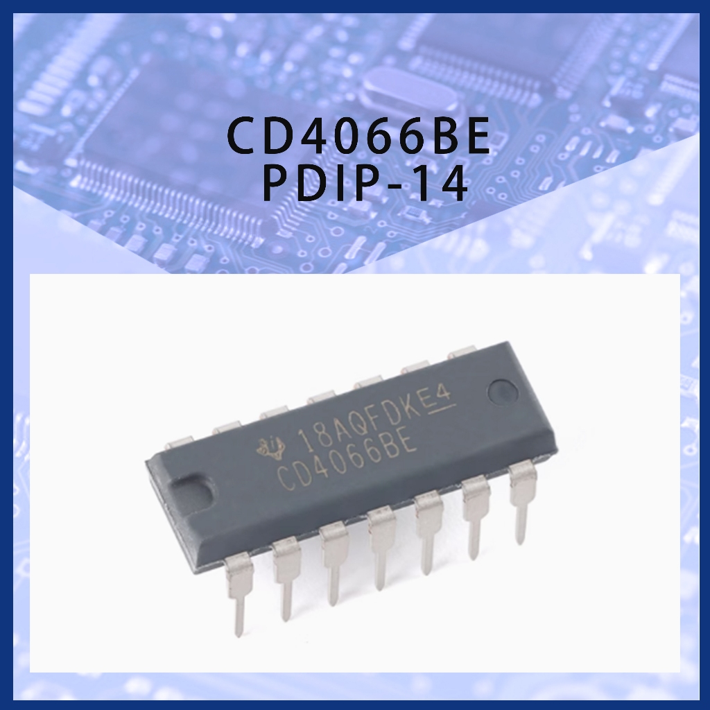 CD4066BE PDIP-14 ชิปสวิตช์อะนาล็อก 4 ช่อง | Shopee Thailand