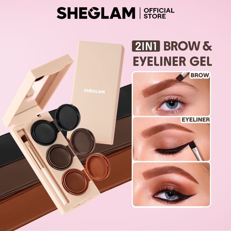 Sheglam Streamline Brow & Eyeliner Gel 3 In 1 Waterproof Eyebrow Multi ...