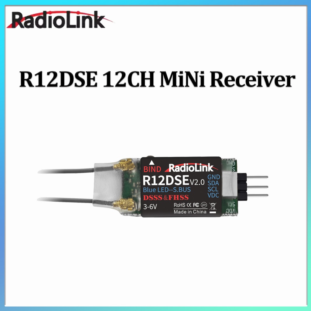 Radiolink R12DSE 2.4G 12CH 12 ช่อง Mini RC Receiver SBUS สัญญาณ RX ...