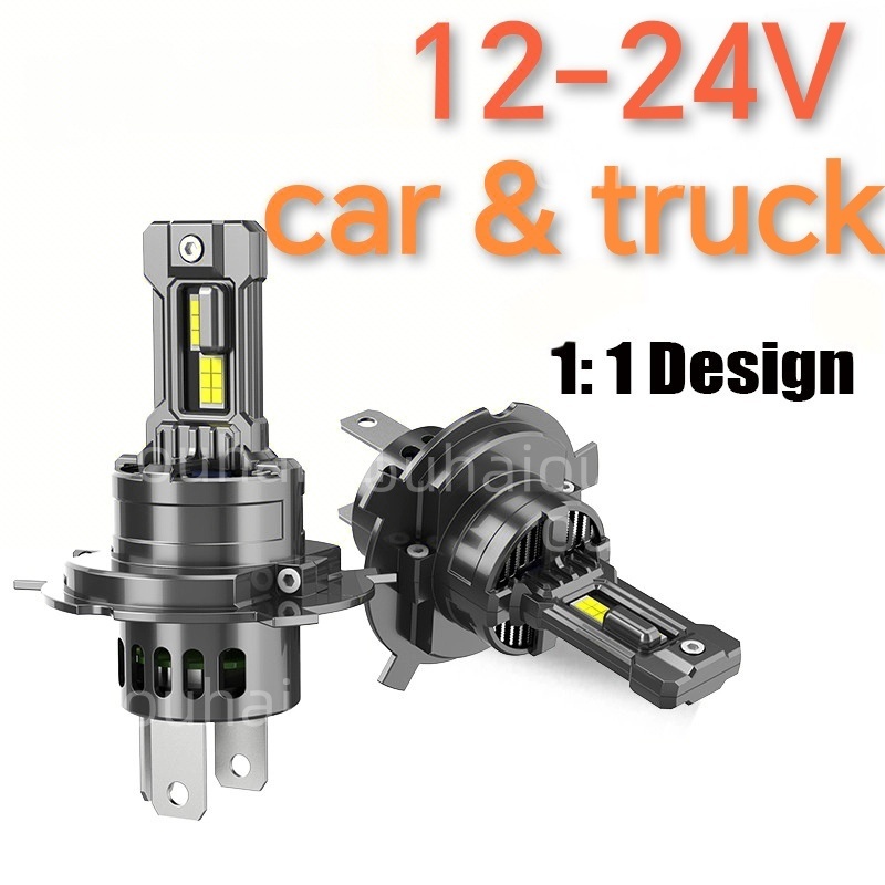 12V 24V สําหรับรถบรรทุก 80000LM Canbus H4 Led ไฟหน้าหลอดไฟ 9003 H1 H7 H11 9005 HB3 9006 HB4 รถ ...