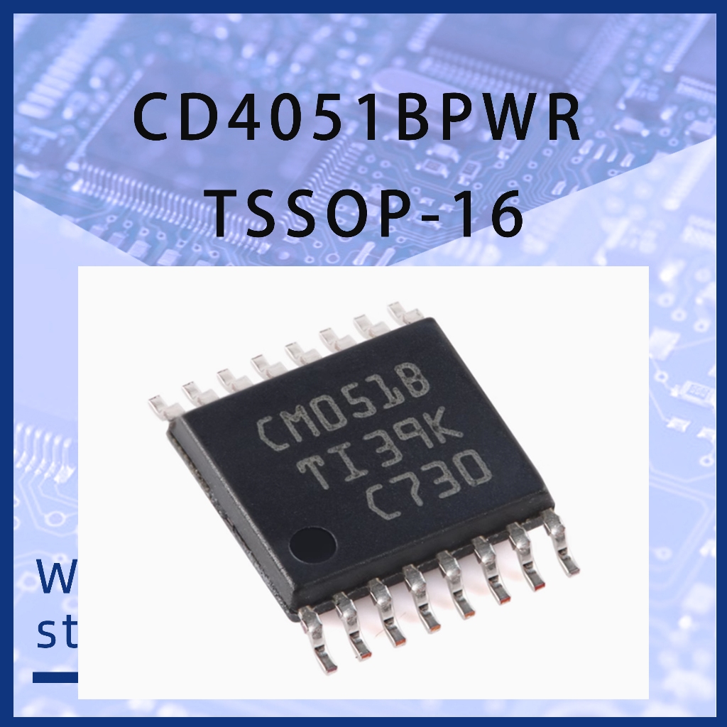 CD4051BPWR TSSOP-16 ชิปมัลติเซอร์อะนาล็อก 8 ช่องเดียว | Shopee Thailand