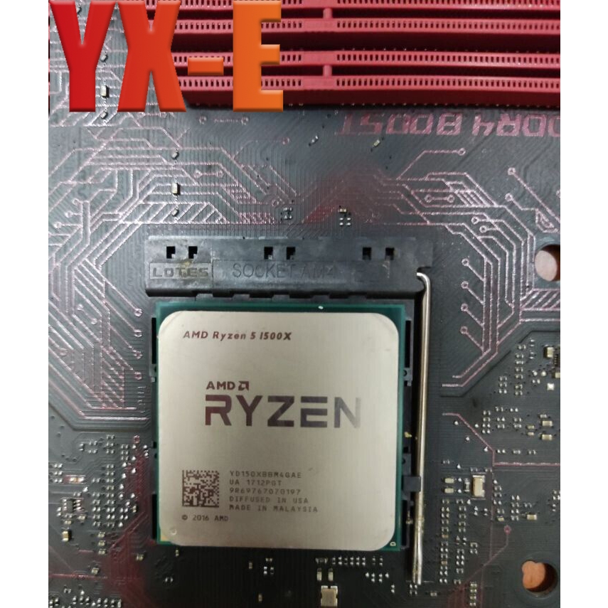YX-E Ryzen 5 1500X AM4 โปรเซสเซอร์ CPU R5 1500X 3.5 GHz Quad Core 8T ...