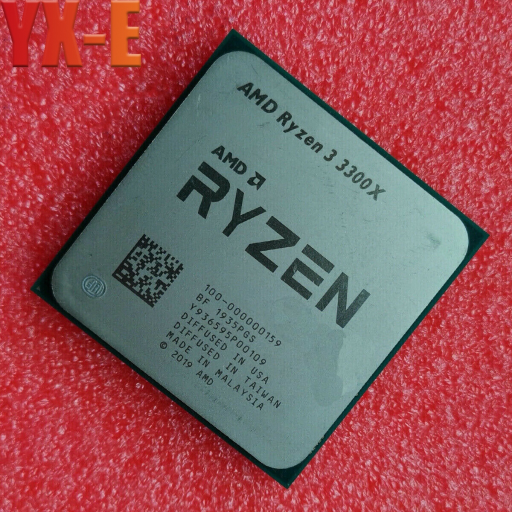 YX-E Ryzen 3 3300X AM4 CPU โปรเซสเซอร์ R3 3300X Quad Core 8T 3.8GHz 65W ...