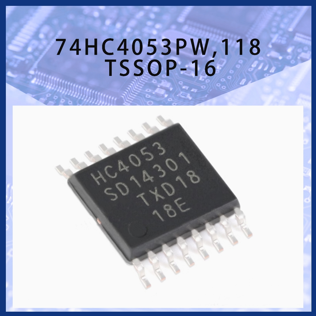 74HC4053PW,118 TSSOP-16 ชิปมัลติเซอร์อะนาล็อก 2 ช่องสามทาง | Shopee Thailand