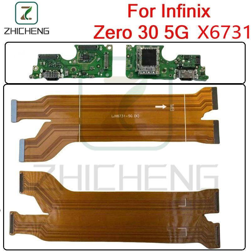 สําหรับ Infinix Zero 30 5G X6731 เมนบอร์ดเชื่อมต่อหลัก USB Dock Charger ...