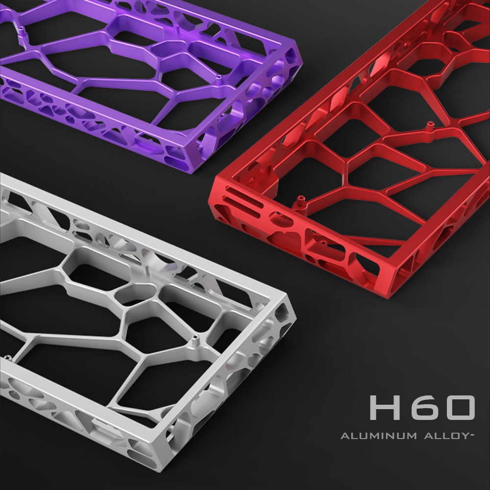 -LW- 65/60% คีย์บอร์ด Hollow WOOTING60HE เปลือกอลูมิเนียม CNC Anodizing H60/H68 | Shopee Thailand