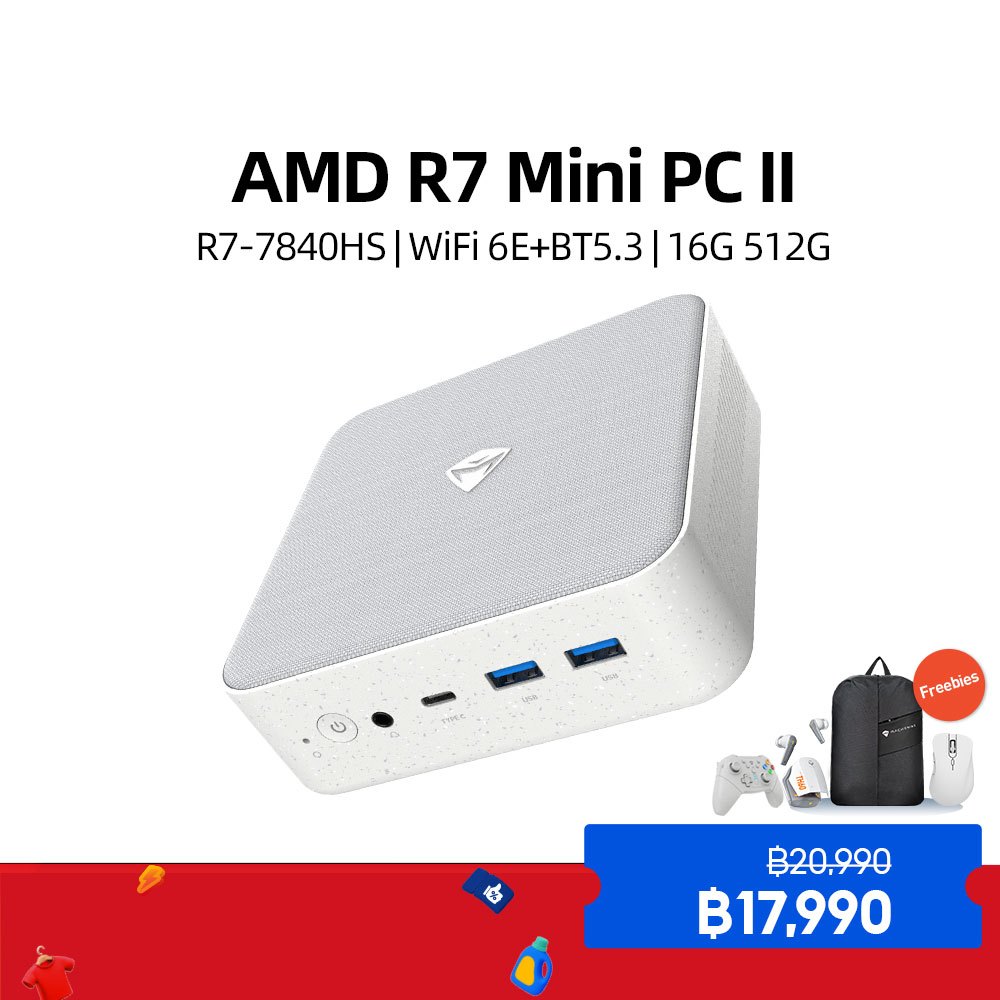 Machenike Mini PC II Intel i7-13620H, AMD Ryzen7 7840HS, AMD Ryzen5 6600H 16G DDR5 RAM 512G SSD ...